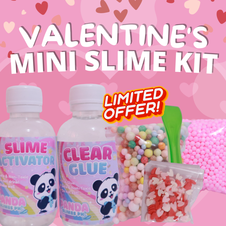 SLIME KIT MINI HEART SLIME KIT VALENTINE SLIME KIT by Panda Slimes PH ...