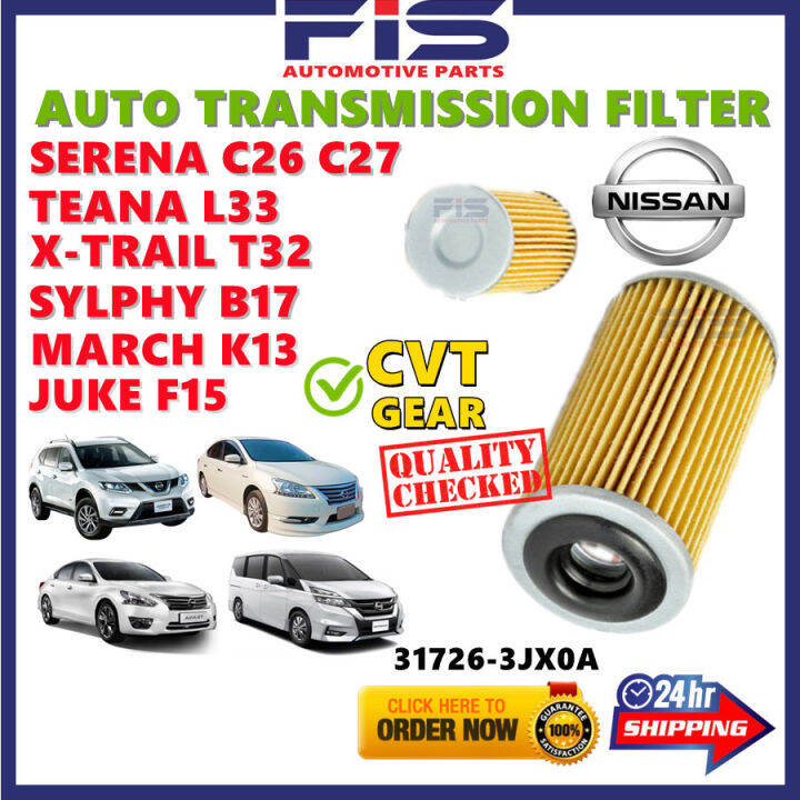 FIS Auto Gear Box Filter Nissan Teana L33 Serena C26 C27 X-Trail T32 Sylphy B17 Juke F15 March ...