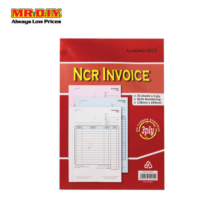Academy Gold INV NCR Invoice Book with Numbering | Lazada