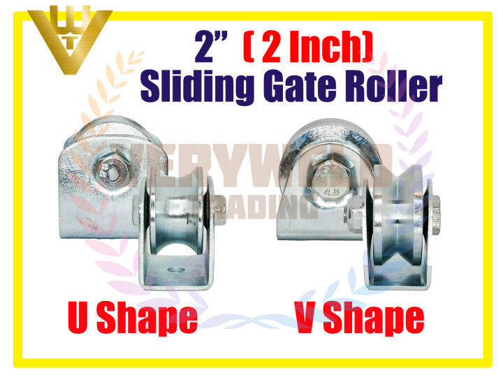 VERYWELD 2" Gate Roller with Bracket / Pagar Besi / Sliding Door / Gate ...