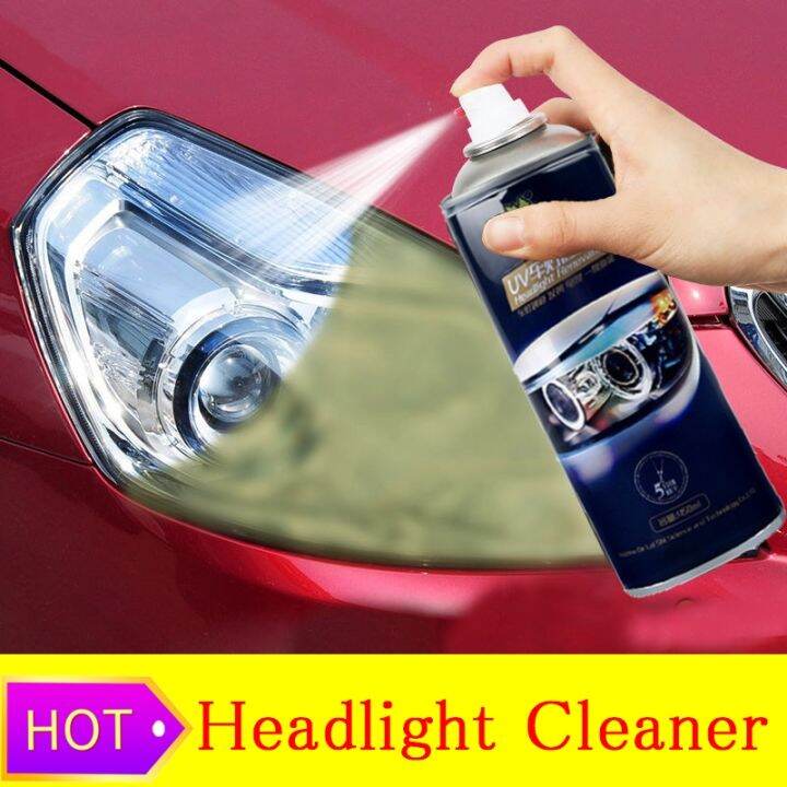 Car Headlight Repair fluid Spray it onthe old lamp becomes the new one ...