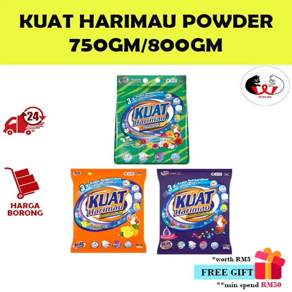 Kuat Harimau Polybag Detergent Powder/Serbuk Pencuci Baju [750GM/800GM ...
