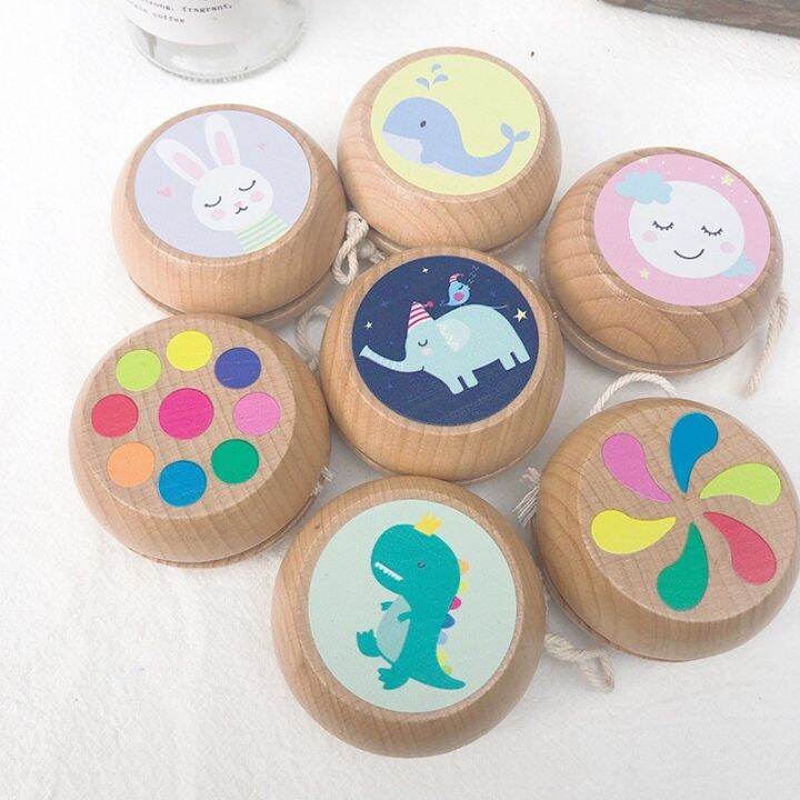 Mainan yoyo kayu mainan jadul Wooden yoyo toys | Lazada Indonesia
