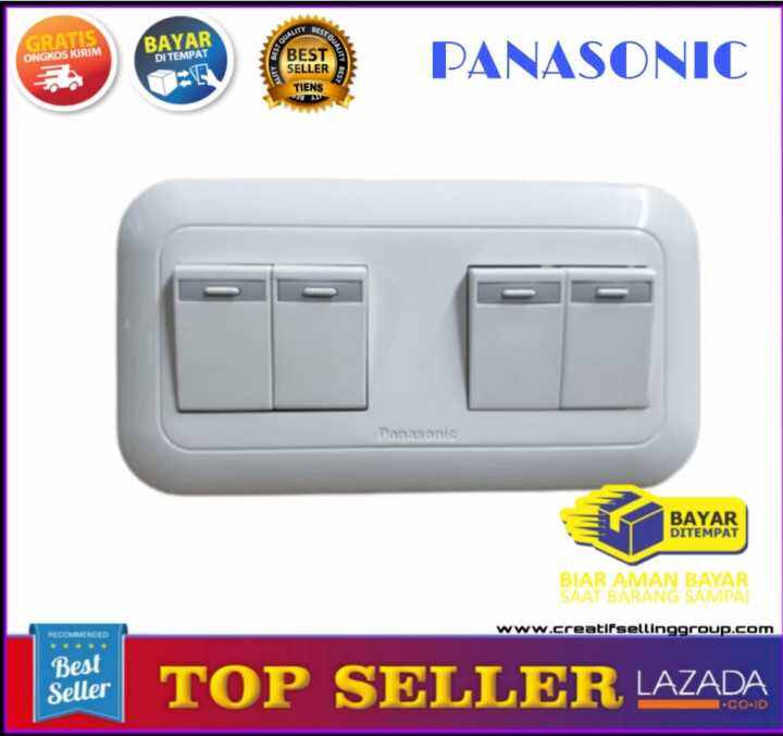 Saklar isi 4 gang panasonic Inbow Tanam / IB Saklar Piano Panasonic ...