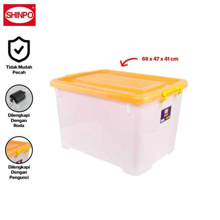 SHINPO CB 95 LITER CONTAINER BOX DENGAN RODA | Lazada Indonesia