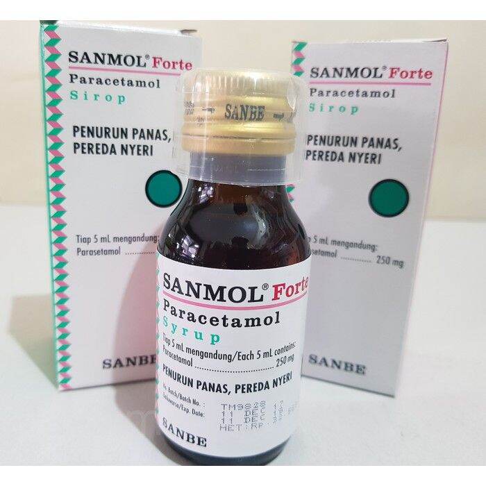 SANMOL FORTE 250MG/5ML SYR 60ML (per Botol) | Lazada Indonesia