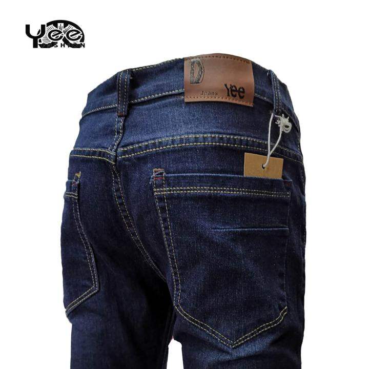 YEE MEN SKINNY COTTON STRETCH JEANS #8093 | Lazada PH