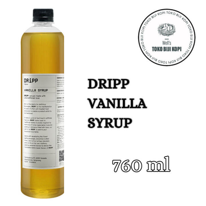 DRIPP SYRUP VANILLA FLAVOUR - 760 ML / SIRUP DRIPP VANILLA | Lazada ...