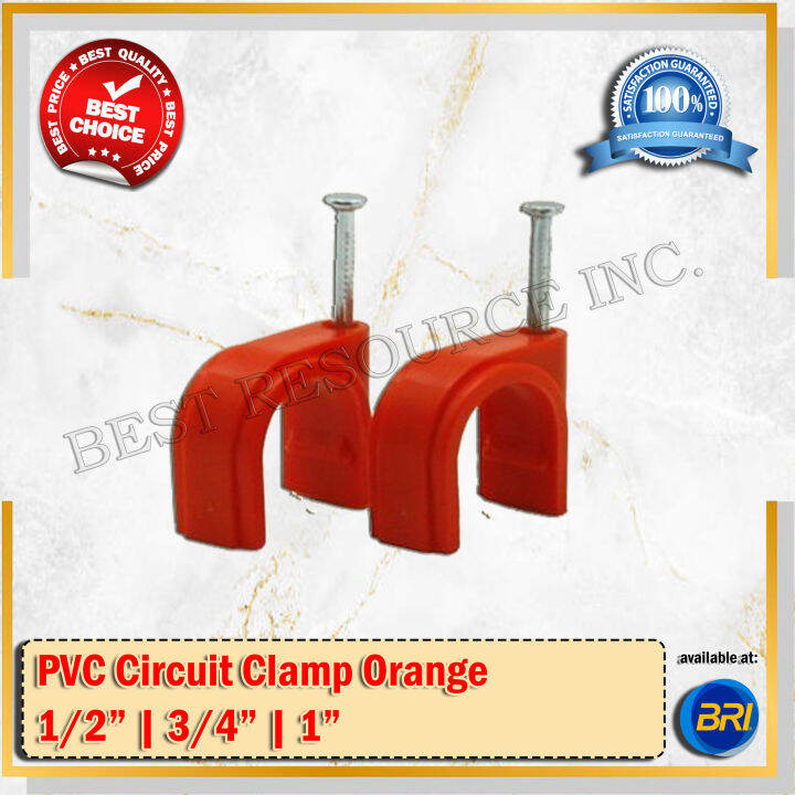 PVC Circuit Clamp Orange 1/2 | 3/4 - 100pcs | Lazada PH