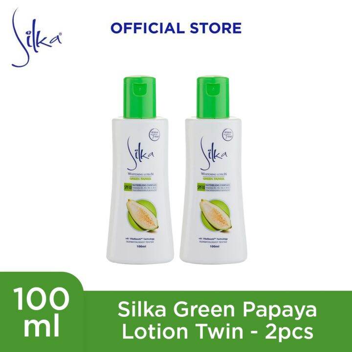 Silka Green Papaya Lotion 100ml Twin - 2pcs | Lazada PH