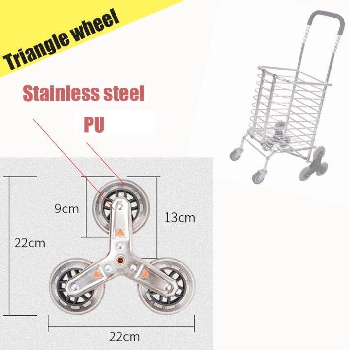 Triangle trolley wheels shopping trolley wheels 1pcs | Lazada PH