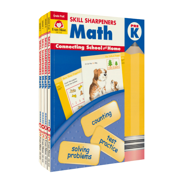 Evan moor skill sharpeners math pre k-g2 California textbook teaching ...