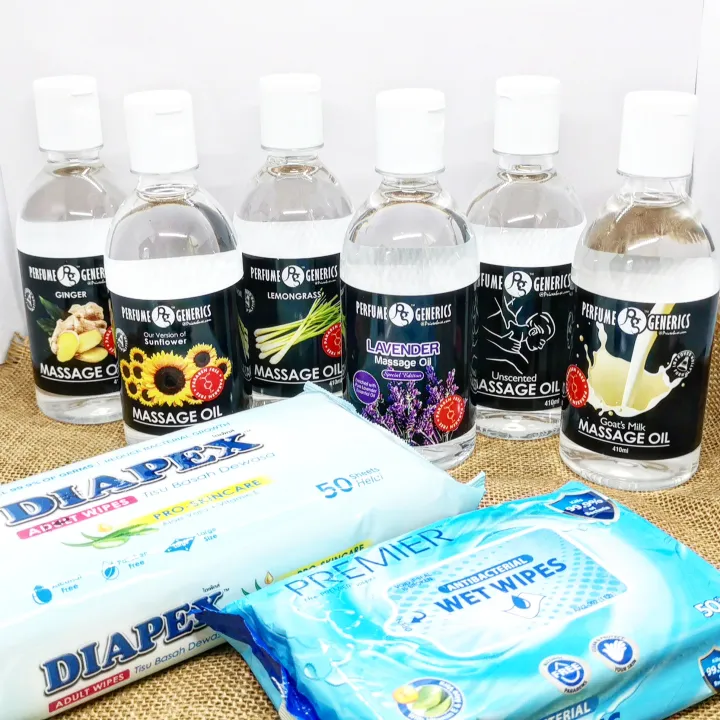[Ready Stock & HALAL] PG Perfume Generics Massage Oil (410ml) Minyak ...