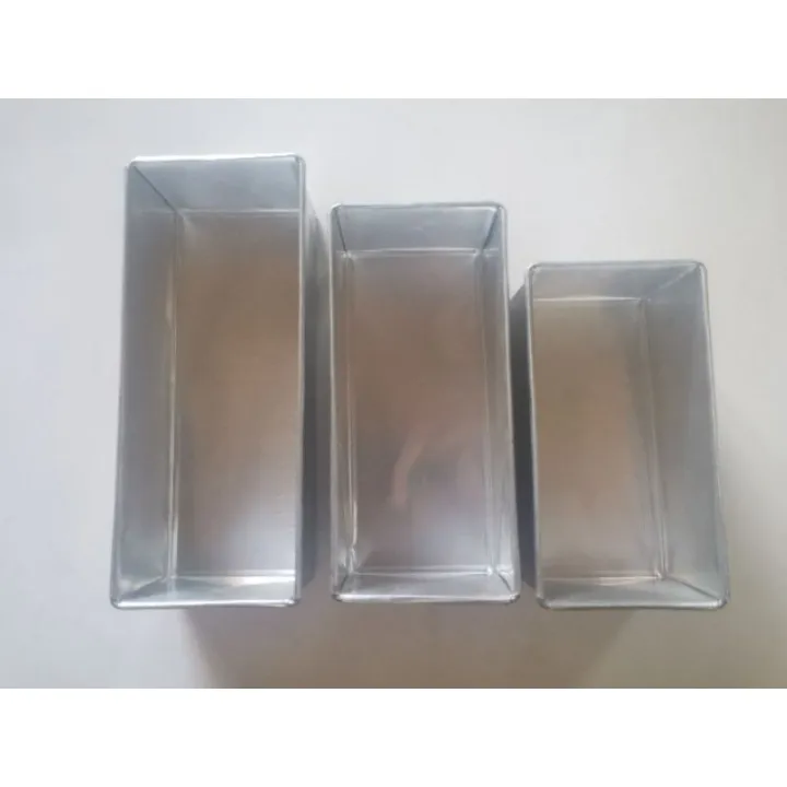 High Quality Rectangle Loaf pan Aluminum (Sold Per Set 3pcs) | Lazada PH