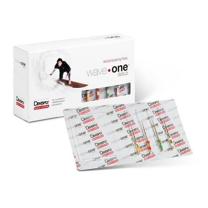 4Pcs Dental Wave One Gold Rotary Files Engine Heat Activation Flexible ...