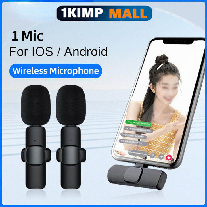 1Kimp Audio Microphones 2.4GHz Mini Wireless Lapel Microphone karaoke ...