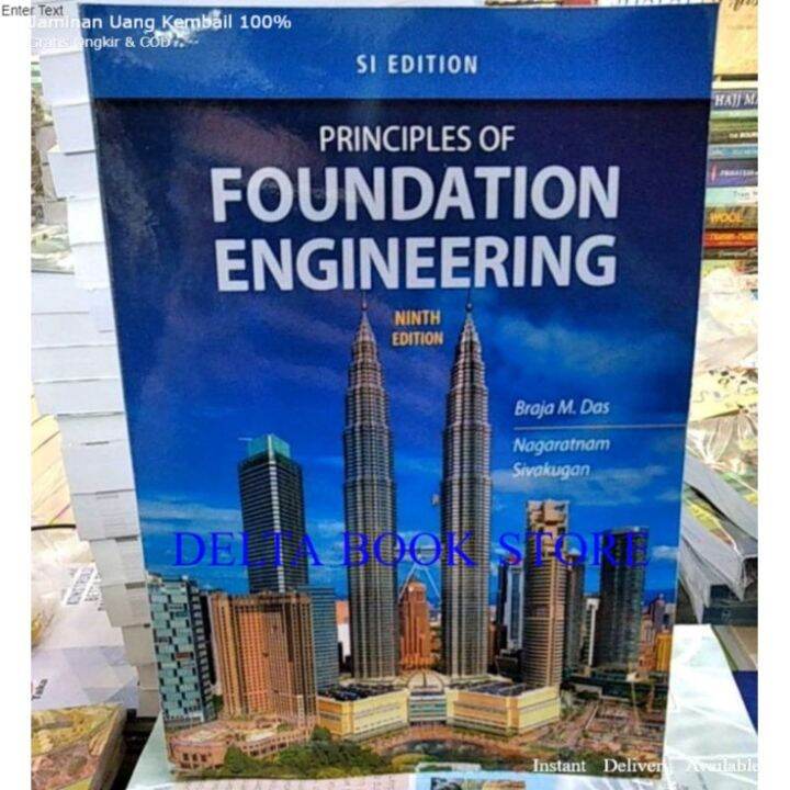Principles Of Foundation Engineering 9th 9e 9 ninth edition by Braja M. Das | Lazada Indonesia