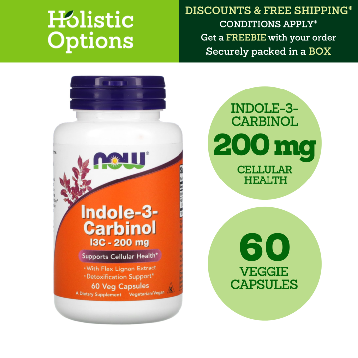 NOW Foods, Indole-3-Carbinol, 200 mg, 60 Veg Capsules | Lazada PH