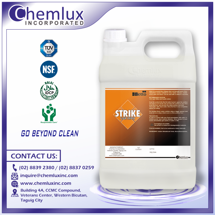 Chemlux Floor Stripper and Cleaner STRIKE 4Li | Lazada PH
