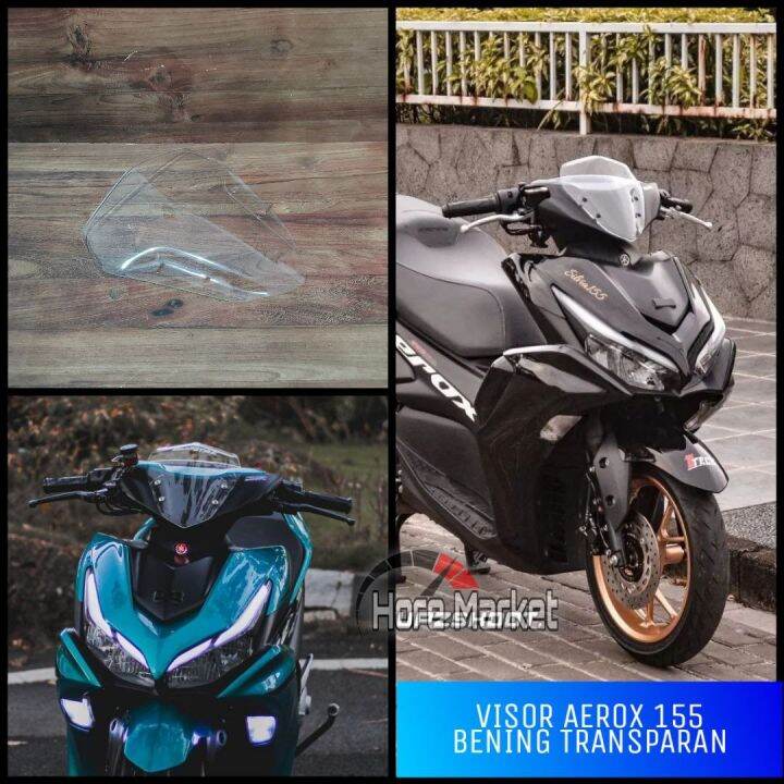 VISOR AEROX 155 STANDAR BENING TRANSPARAN WINDSHIELD NEW AEROX 155 OLD ...