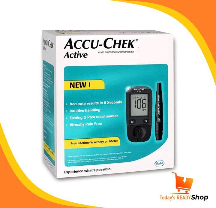 Accu Chek Active Blood Glucose Monitor Glucometer Machine Accu-Chek ...