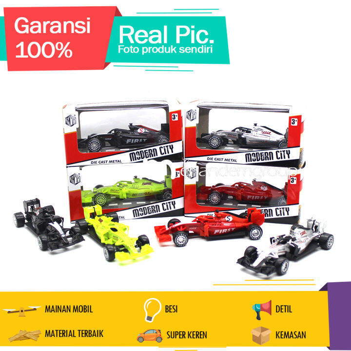 Diecast Miniatur Mainan Mobil Formula Turbo Metal Modern City | Lazada ...