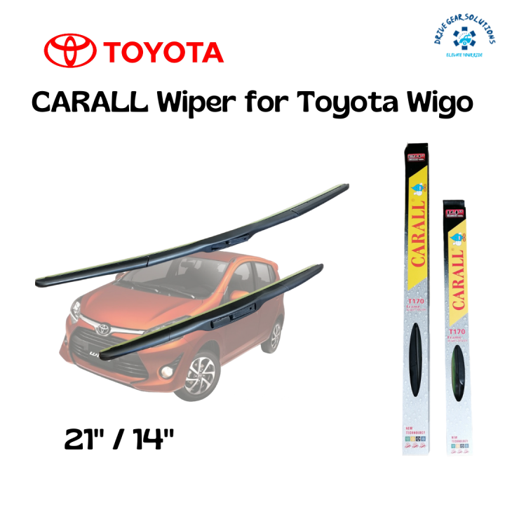 CARALL Wiper for Toyota Wigo (21" + 14") | Lazada PH