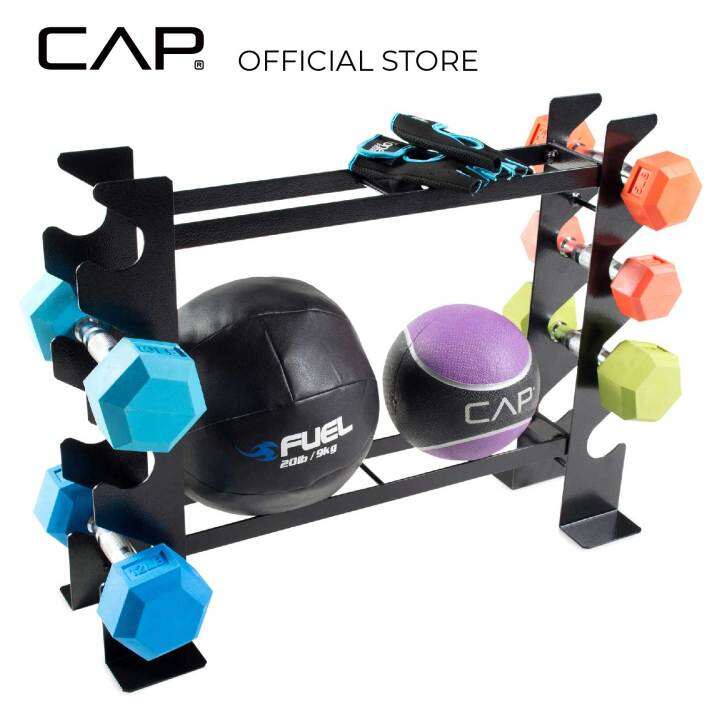 CAP Dumbbell and Fitness Accessory Storage Rack Compact Heavy Duty ...