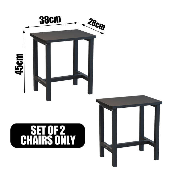 KRUZO MARIN 60cm x 60cm Dining Table with 2pcs Stool | Lazada PH