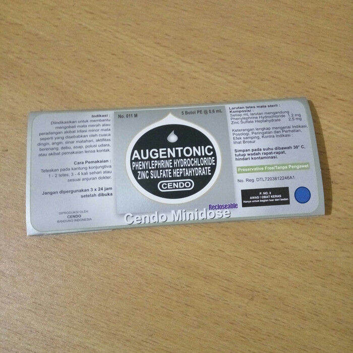 CENDO AUGENTONIC TETES MATA MINIDOSE 0.6ML ( harga 2 strip ) | Lazada ...