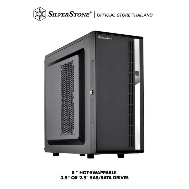 SILVERSTONE CS380 FLEXIBLE 8-BAY COMPACT NAS TOWER : SST-CS380B ...