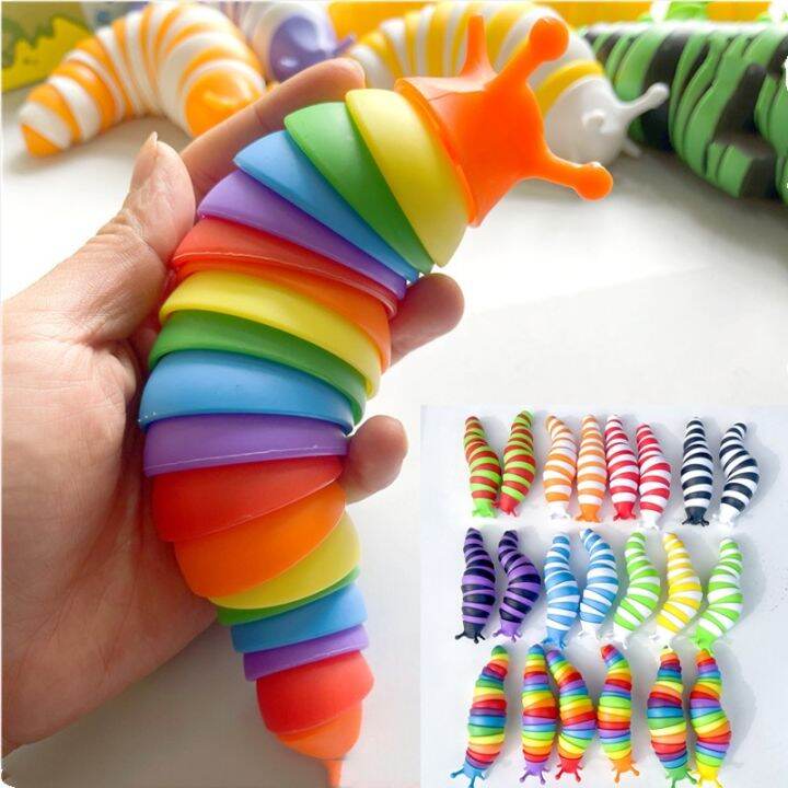 Colorful Slug Snail Seal Kawaii Transform Caterpillar Fidget Toys Adult ...