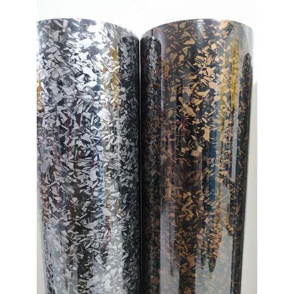 Forged Carbon Fiber Wrap Sticker(black silver black gold) | Lazada PH