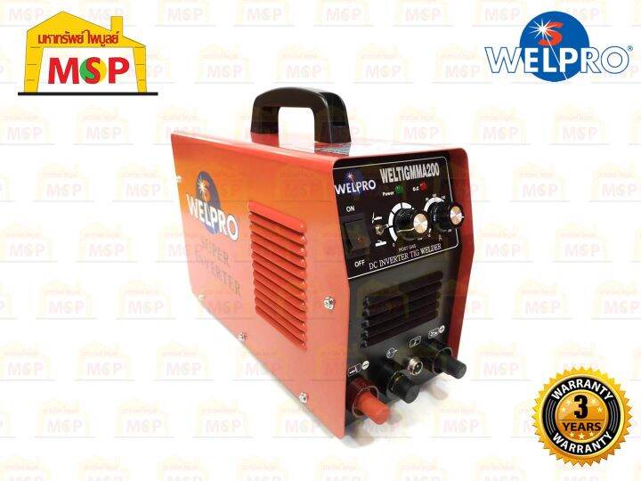 WELPRO ตู้เชื่อม 2ระบบ TIG/MMA รุ่น WELTIG MMA 200 #2 ตู้เชื่อมเวลโปร ...