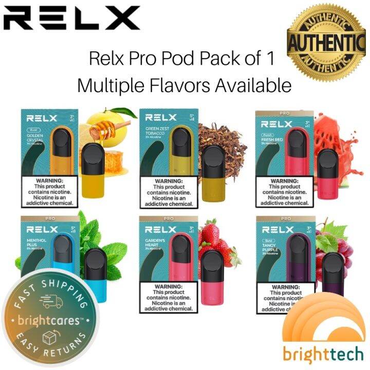 RELX Infinity Pro Pod Pack of 1 Legit Prefilled Vape Juice Pod All ...