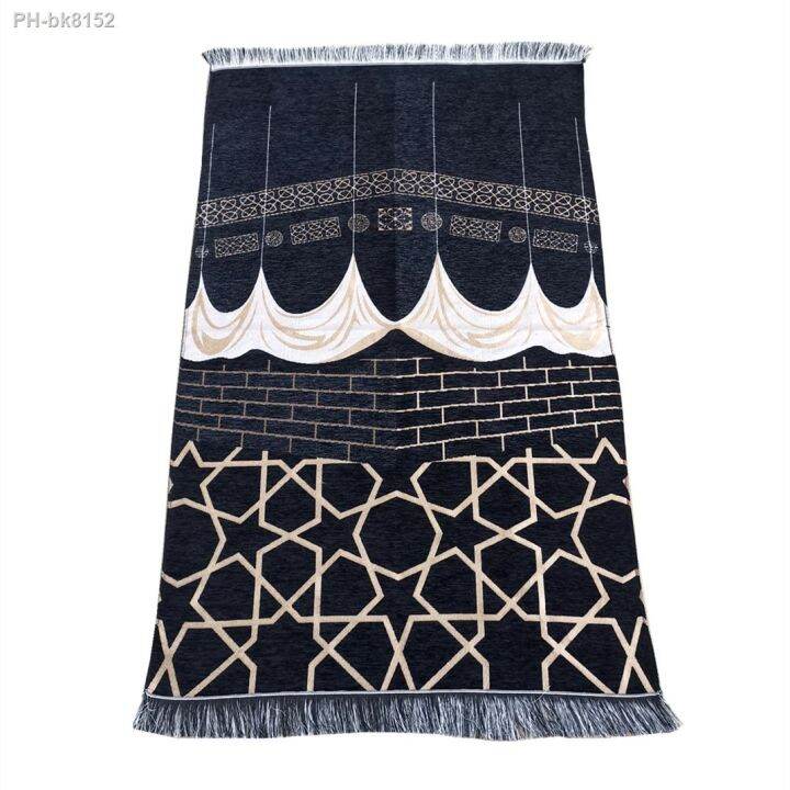 Black Style Woven Prayer Mats Saudi Madina Pray Rug Fashion Islamic ...