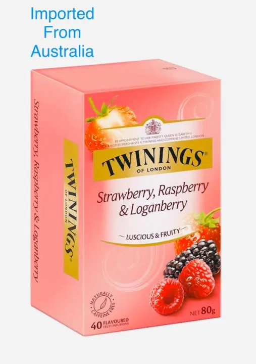 Twinings Strawberry Raspberry & Loganberry Fruit Infusions 40 pack ...
