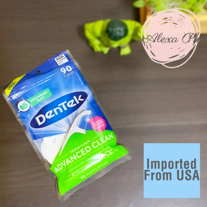 Dentek, Triple Clean, Advanced Clean (90 Floss Picks) | Lazada PH