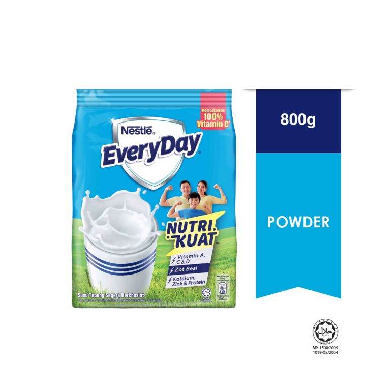 100% genuine NESTLE EVERYDAY Milk Powder Softpack 800g | Lazada
