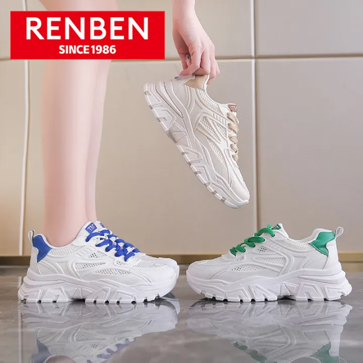 RENBEN รองเท้าผ้าใบย้อนยุคสำหรับนักเรียนและผู้หญิงที่มีพื้นผิวฉุดและลื่นแต่เพียงผู้เดียว ...