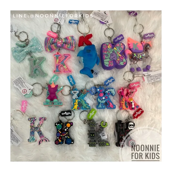 พวงกุญแจตัวอักษร K- Smiggle Scented Alphabet Keyrings ดีไซน์น่ารัก แท้ ...