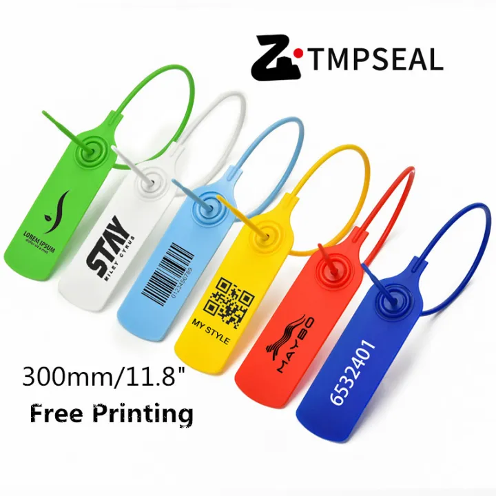 100pcs Security Seals with Numbering Tamper Proof Plastic Cable Ties ...