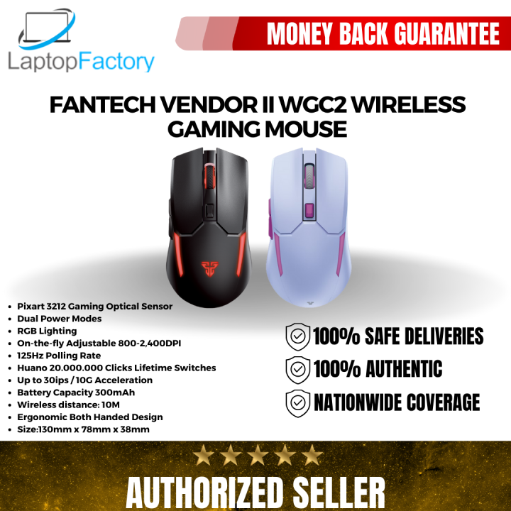FANTECH VENDOR II WGC2 WIRELESS GAMING MOUSE | Lazada PH