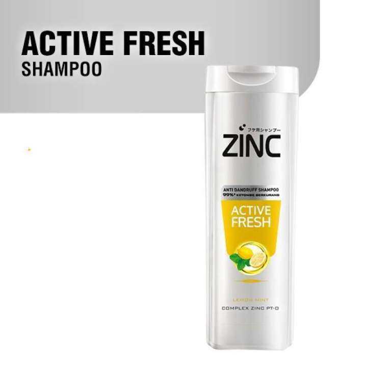 Zinc Shampoo Active Fresh Lemon [170ml] | Lazada Indonesia