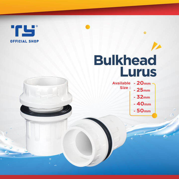 TY Bulkhead Lurus Fitting Vault Ring Pipa Pipe U – PVC by 3 Pawns ...