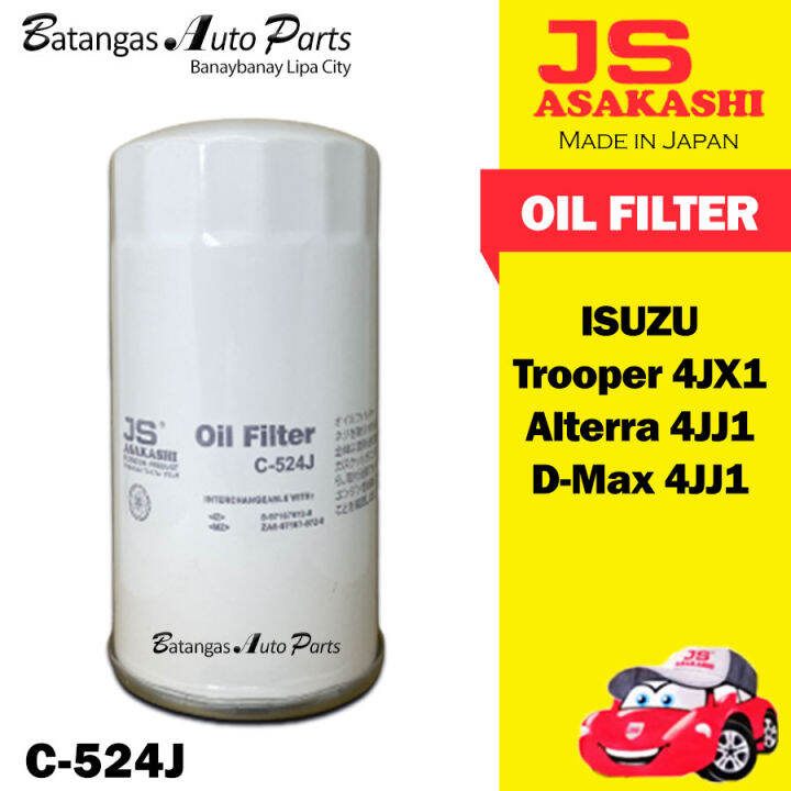 OIL FILTER ISUZU TROOPER 4JX1 / ALTERRA / DMAX 4JJ1 JS ASAKASHI JAPAN ...