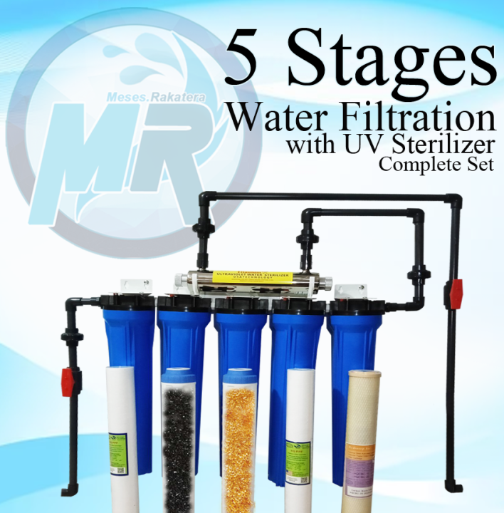 5 Stages Water Filtration Complete Set (Easy to Install) | Lazada PH