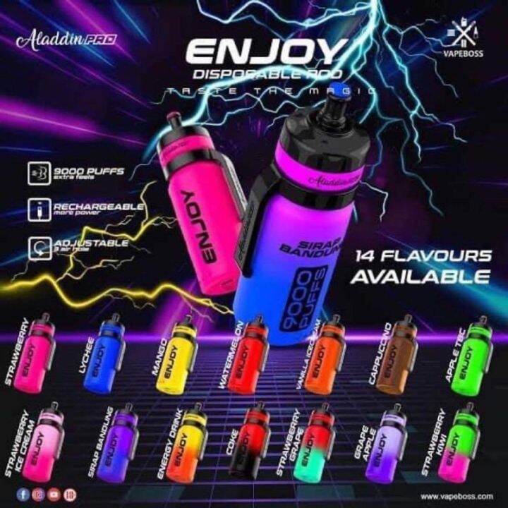 Enjoy 9000 puffs rechargeable type c cable | Lazada PH