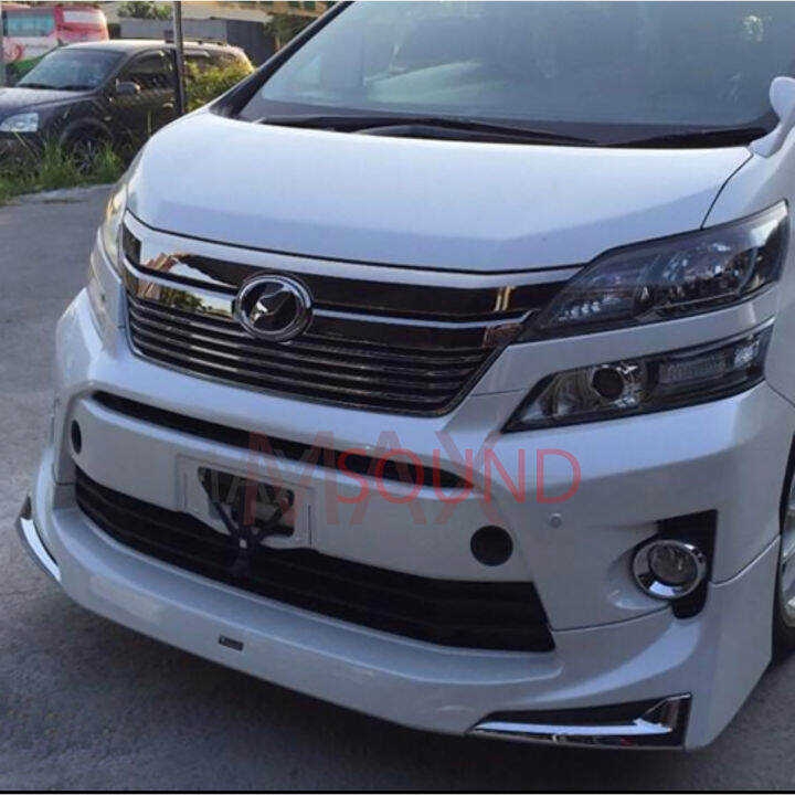 Toyota Vellfire 2008-2014 ANH20 Modellista Front Rear Skirt With Chrome ...