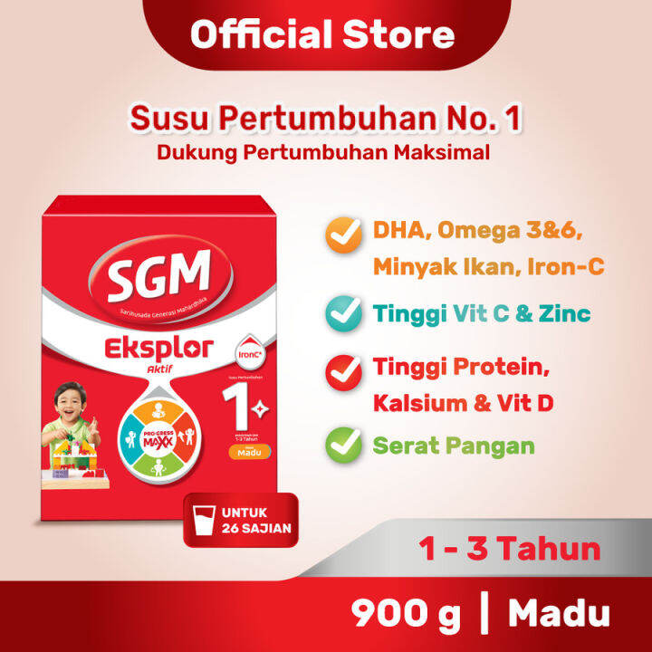 SGM Eksplor 1+ Madu Box 900gr | Lazada Indonesia